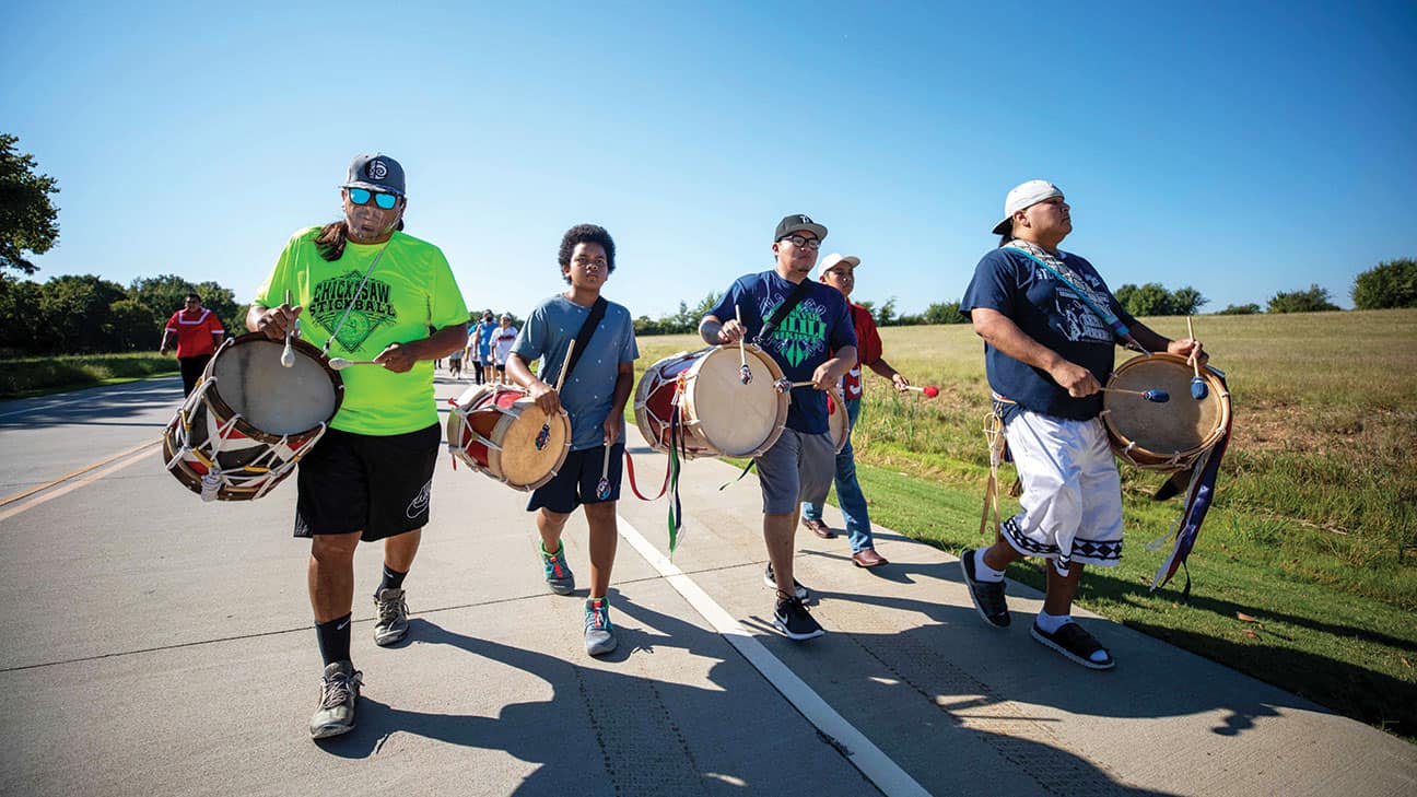 Tribal members hold special walk to honor Choctaw people affected by ...